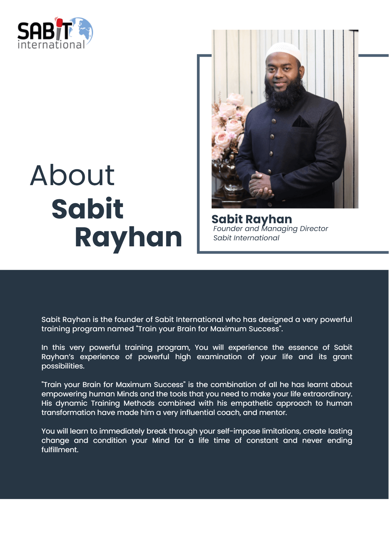 About Us – Sabit International
